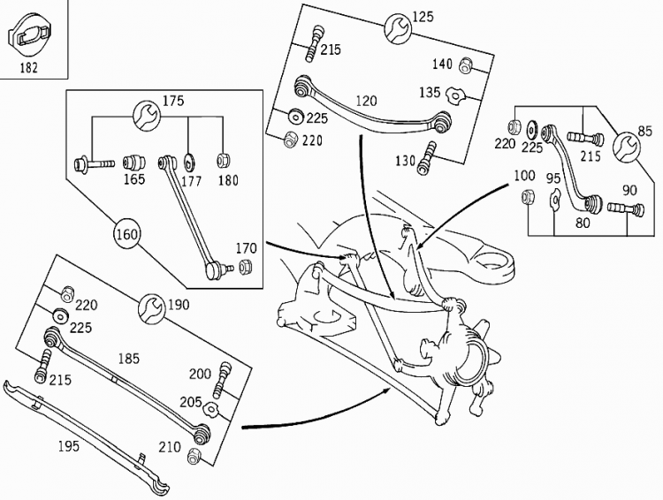 Rear axle - W220 S-Class Encyclopedia