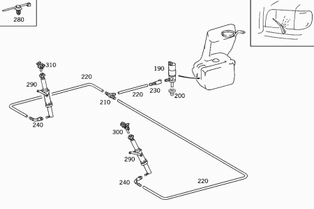 Headlamp cleaning system - W220 S-Class Encyclopedia