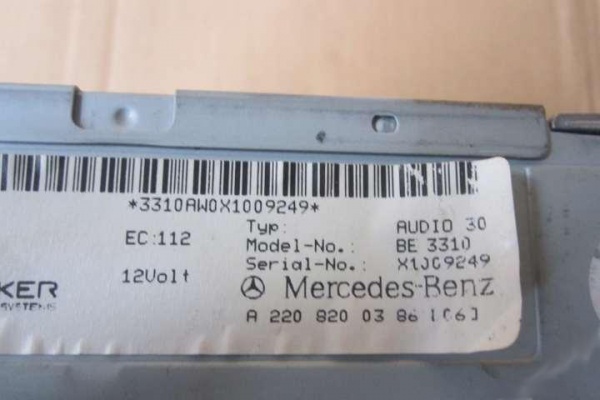 RADIO - W220 S-Class Encyclopedia